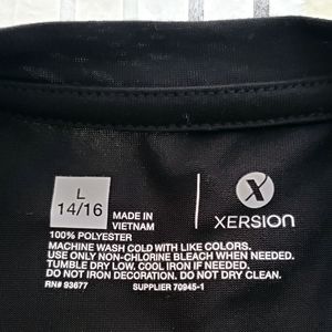 Xersion | Shirts & Tops | New Kids Xersion Bright Black Green Quick Dri ...